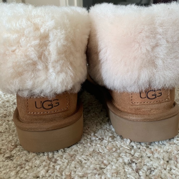 UGG | Shoes | Ugg Classic Mini Fluff Boot Chestnut 6 | Poshmark